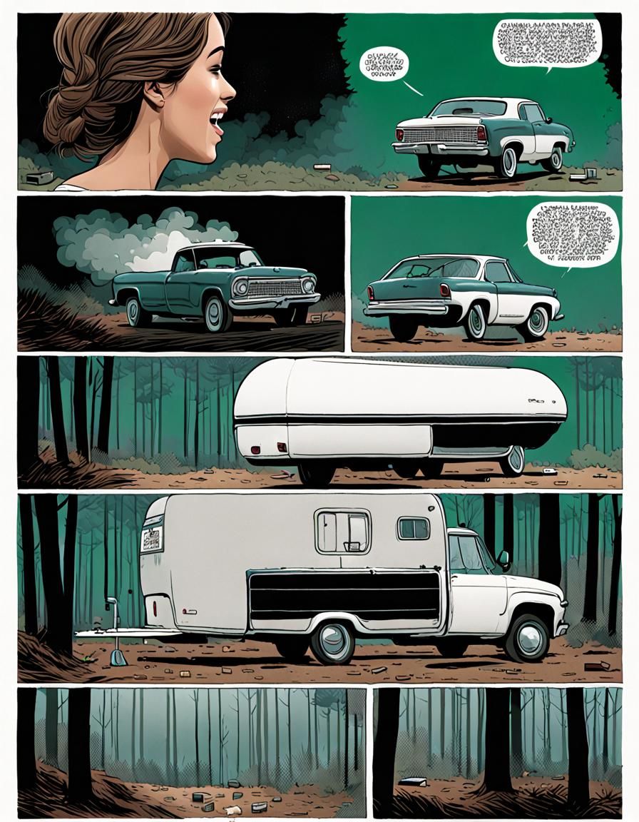 forest trailer comic vi - AI Generated Artwork - NightCafe Creator