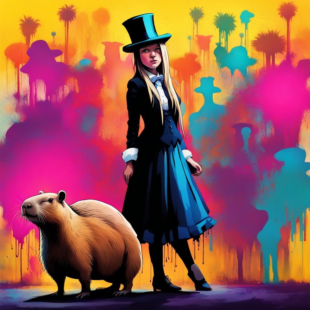 Capybara Dinner Party - AI Generated Artwork - NightCafe Creator