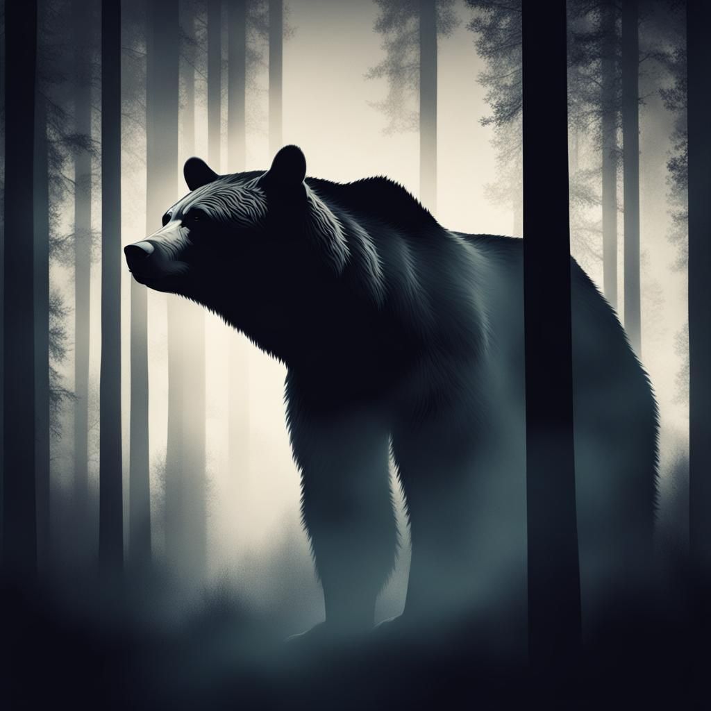 Shadow Bear 1 - AI Generated Artwork - NightCafe Creator