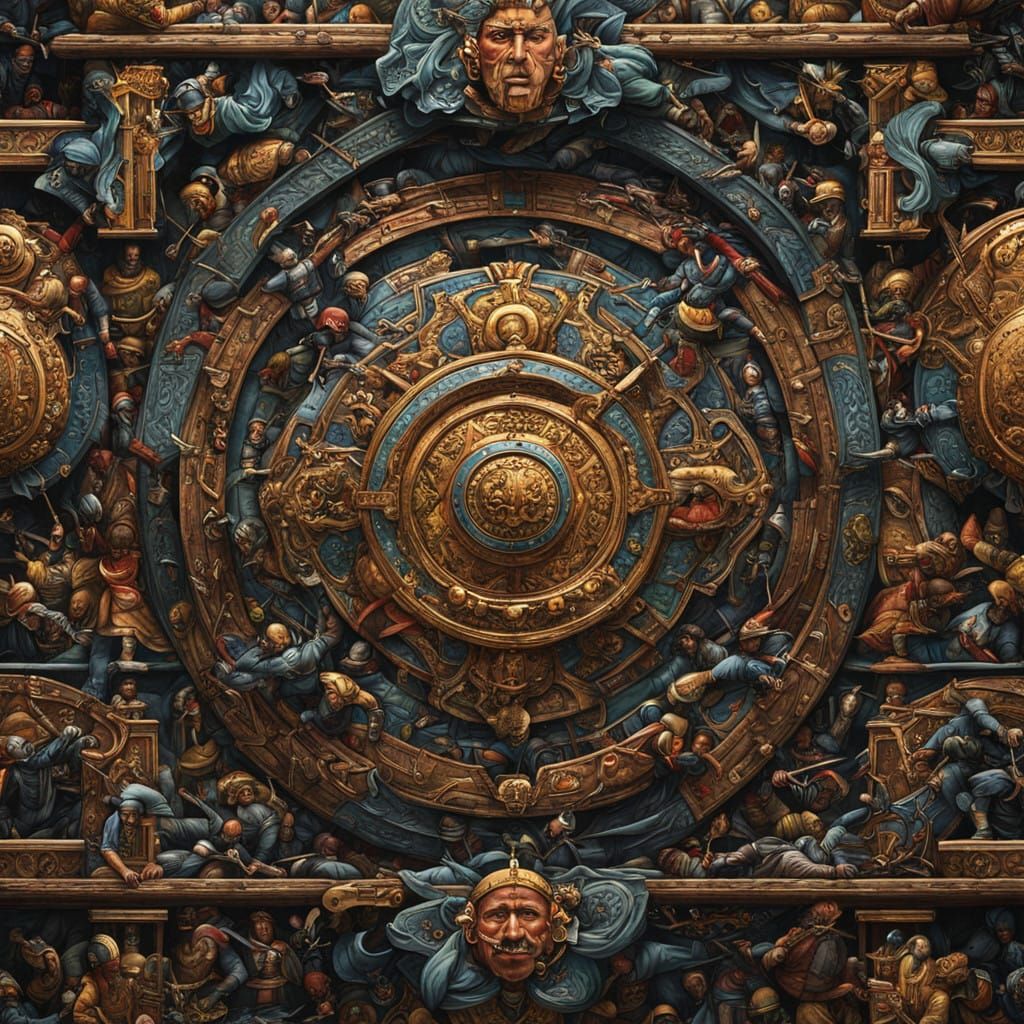 Epic Conquest on Aztec Plains: A 16th Century Clas... - AI Art