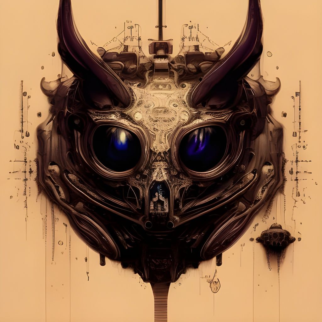 biomechanical fox masks - AI Generated Artwork - NightCafe Creator