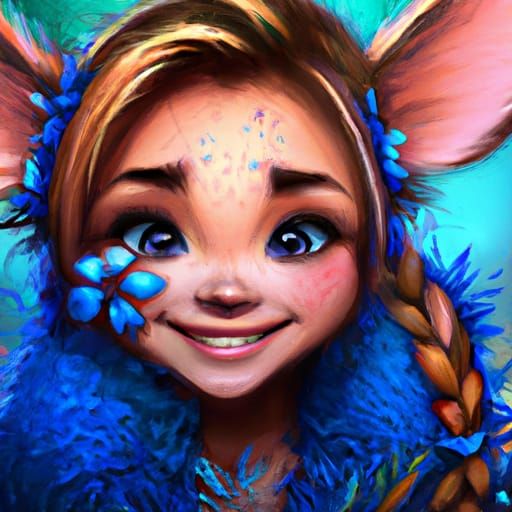 Stitch girl. - AI Generated Artwork - NightCafe Creator