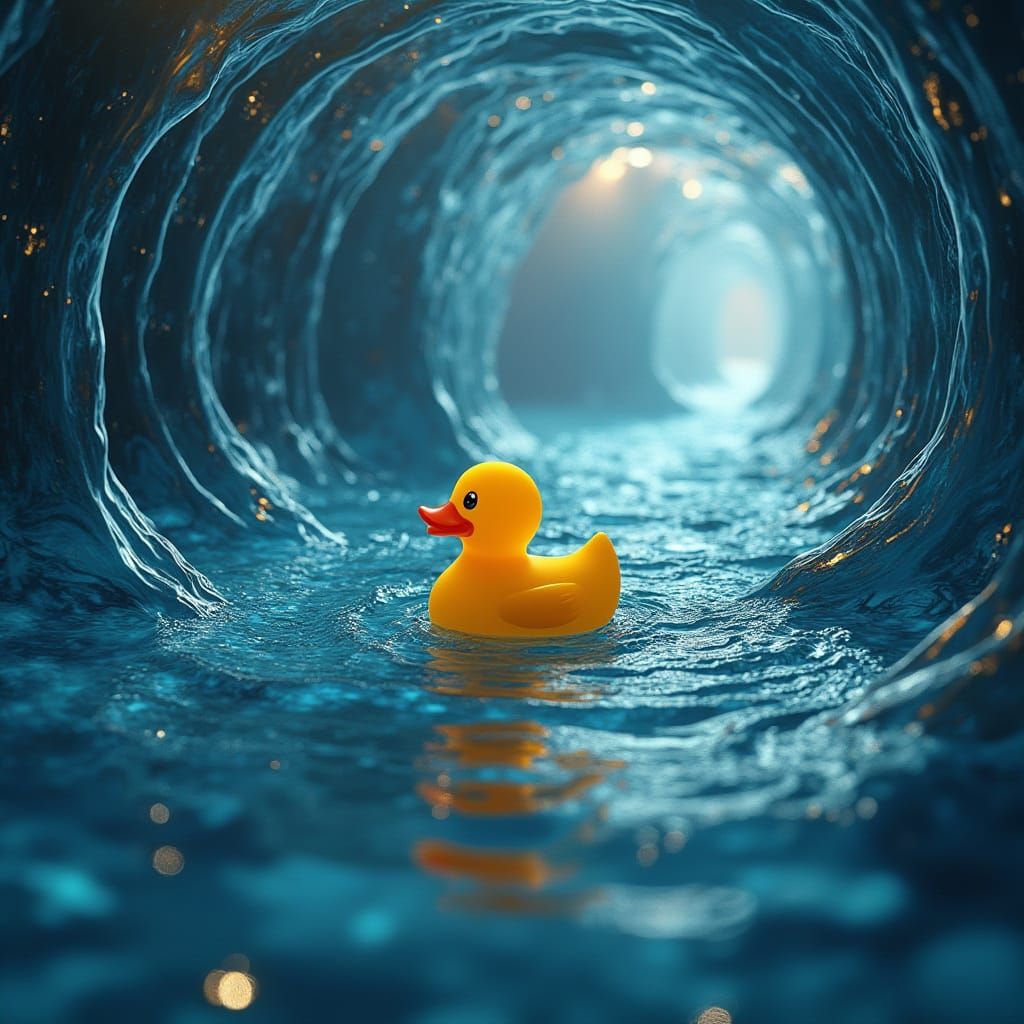 I FOUND YOUR RUBBER DUCK - Infinity Rubber Duck in Escher-L...