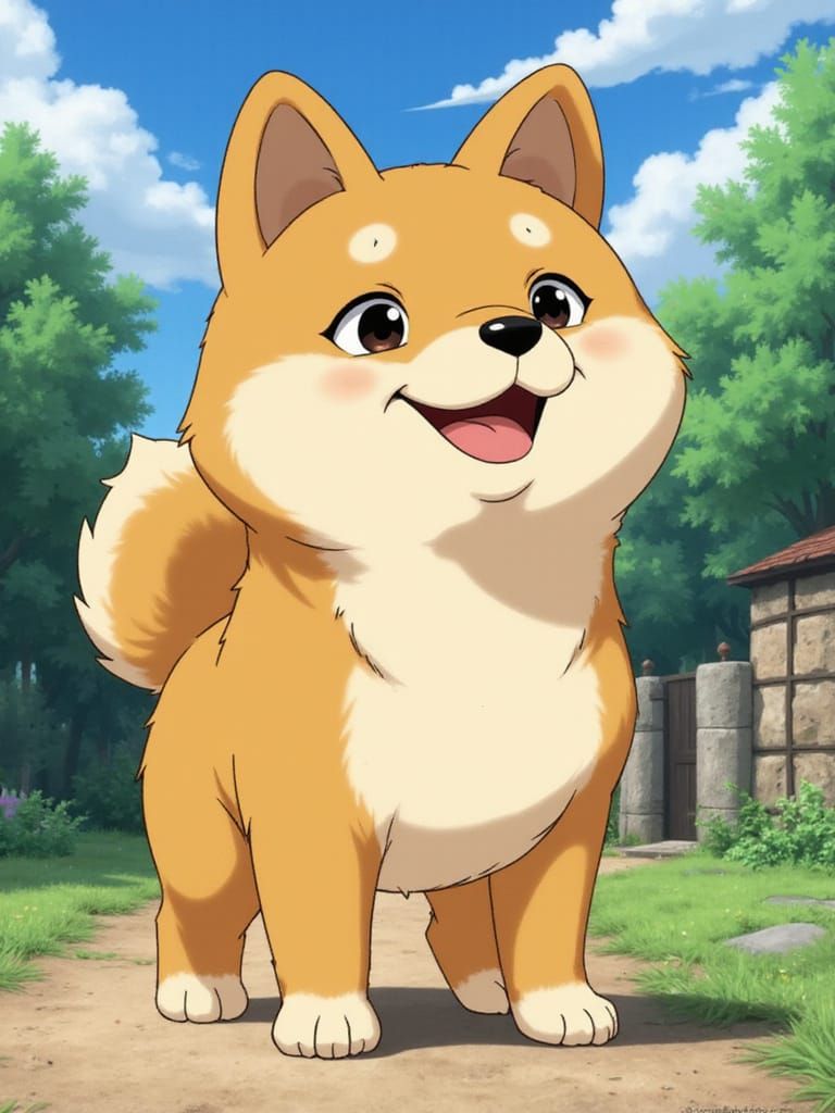 Doge by Ghibli - Ghibli-Inspired Doge: Whimsical Anime Adven...