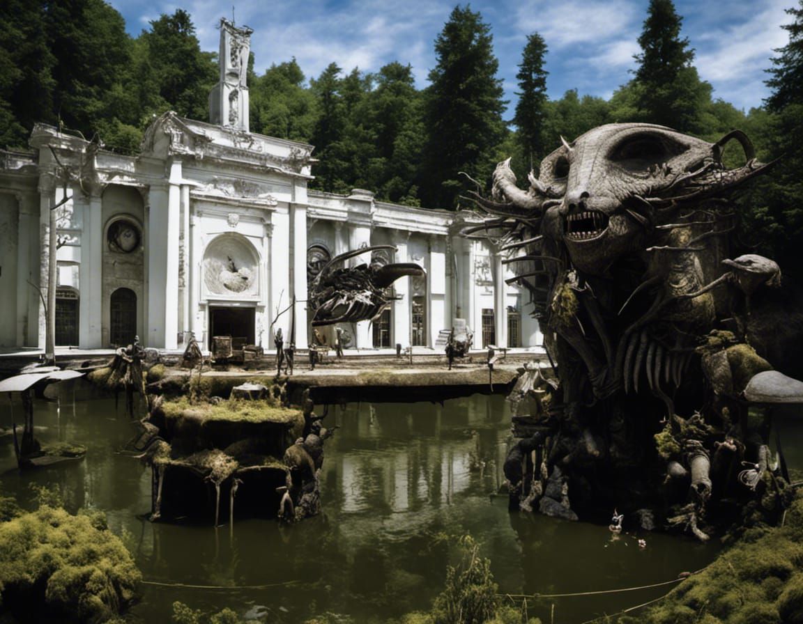 CRYPTID MUSEUM ARCHITECTURE 6 - AI Generated Artwork - NightCafe Creator