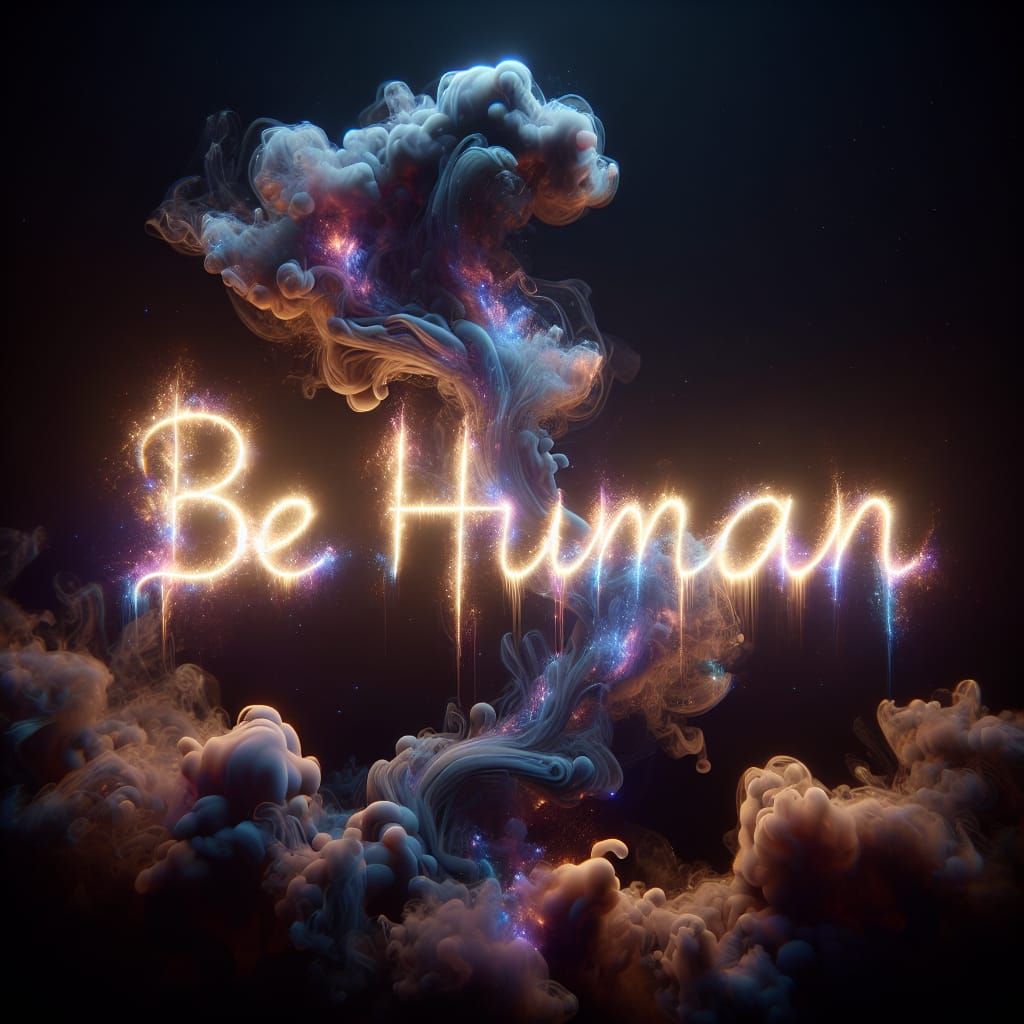 BE HUMAN - AI Generated Artwork - NightCafe Creator