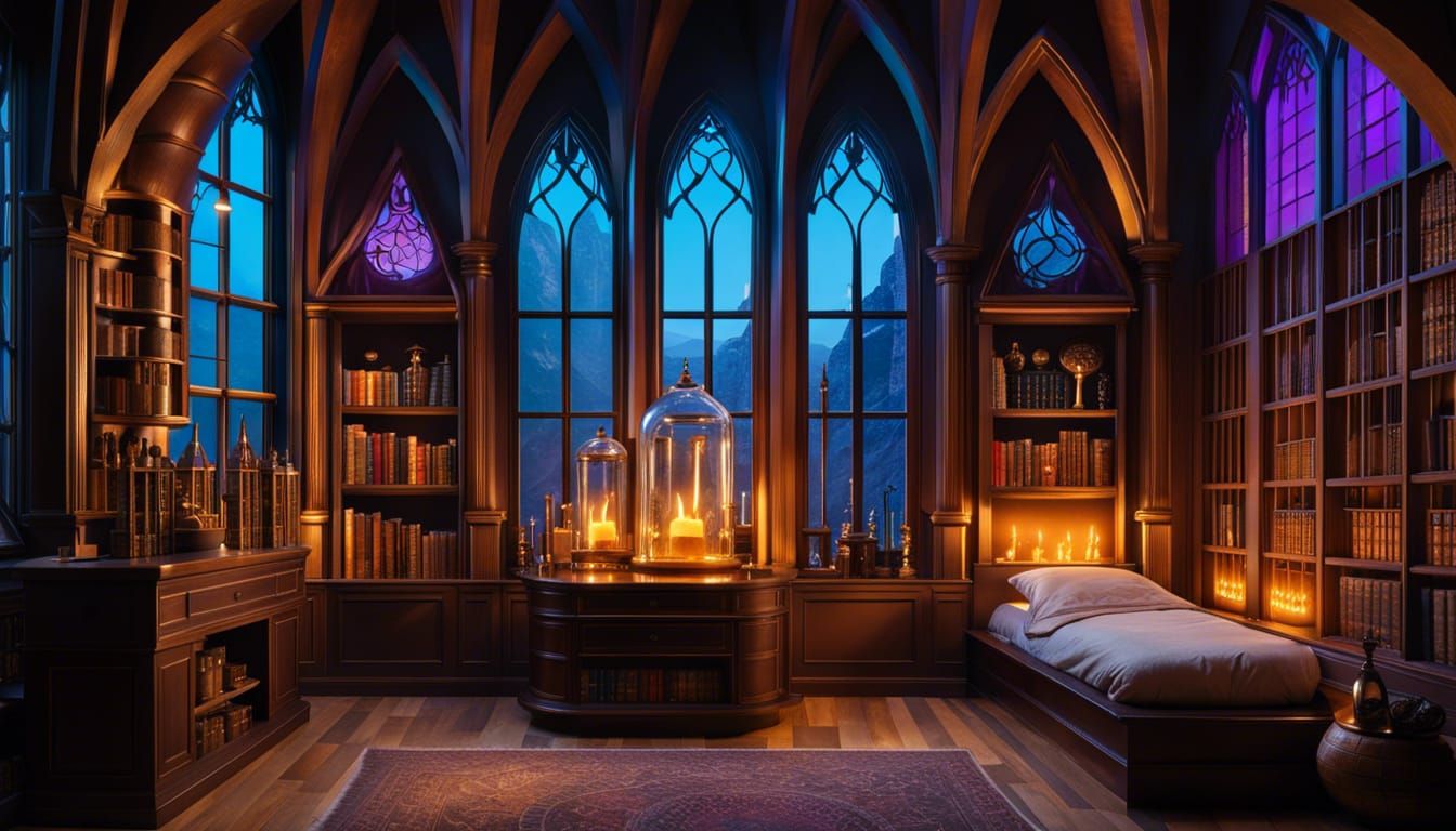 Wizard's bedroom - AI Generated Artwork - NightCafe Creator