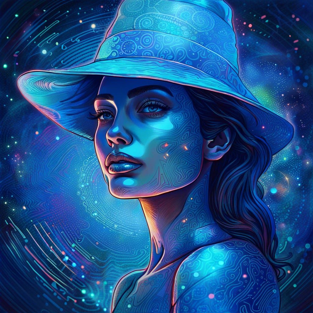 Hologram woman - AI Generated Artwork - NightCafe Creator