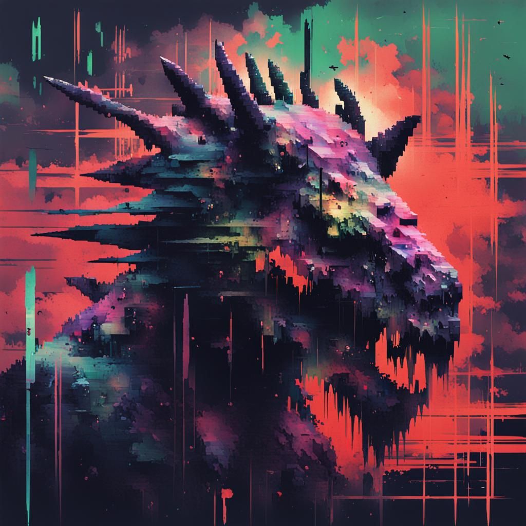 Monster: The Glitch - AI Generated Artwork - NightCafe Creator