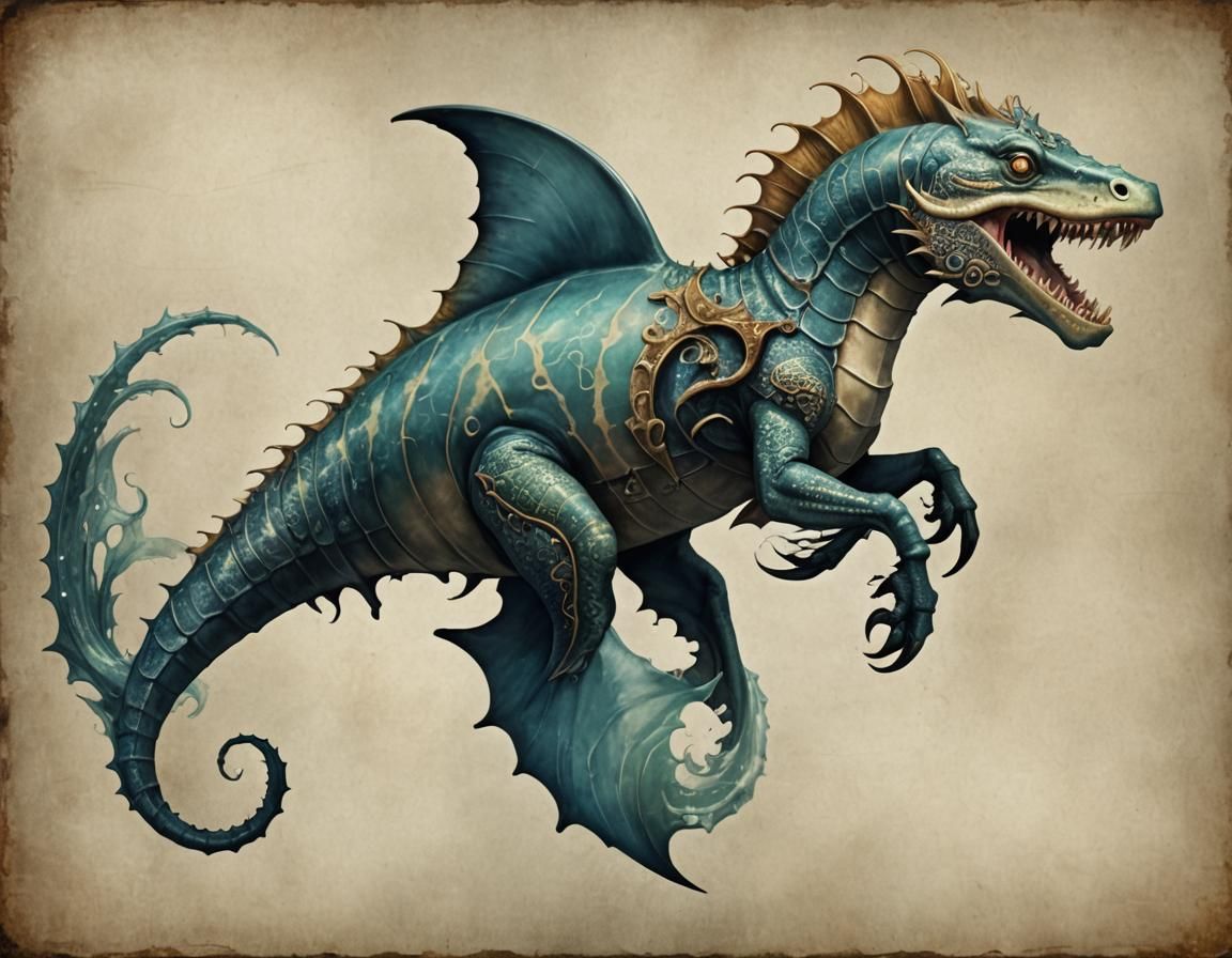 Strange sea monster - AI Generated Artwork - NightCafe Creator