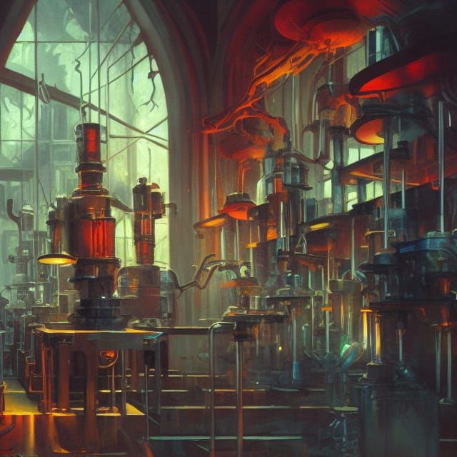 Laboratory of Evil - AI Generated Artwork - NightCafe Creator