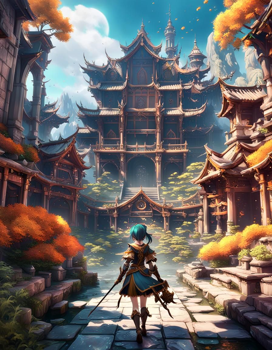 Adventurous girl - AI Generated Artwork - NightCafe Creator