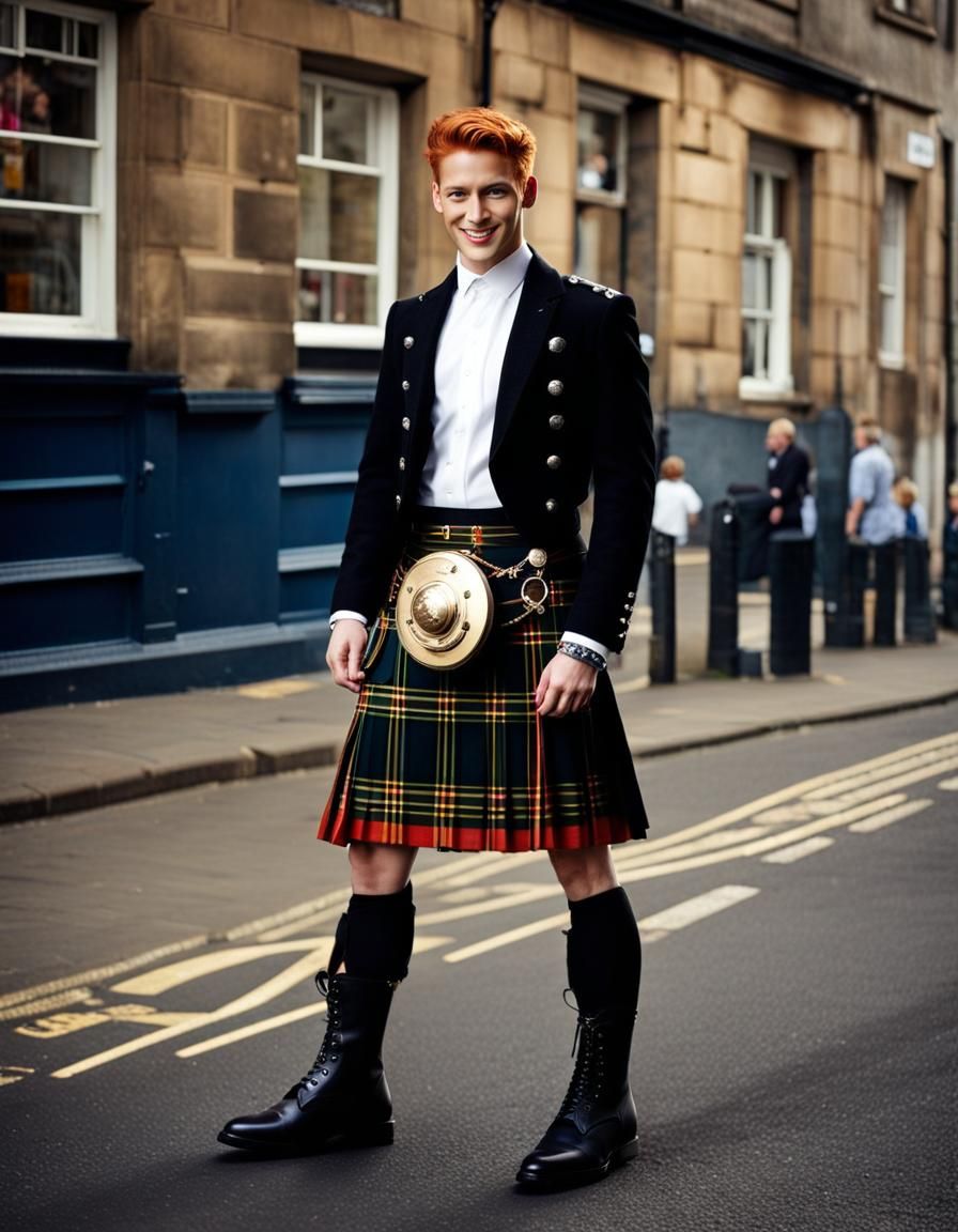 Ginger in a Kilt - AI Generated Artwork - NightCafe Creator
