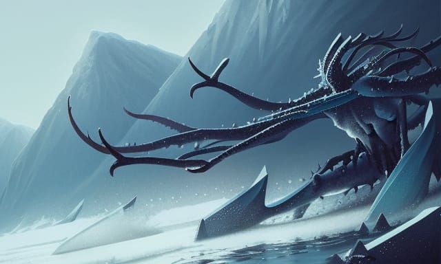 beautiful ocean bullet train shinkansen ice winter wendigo beast ...