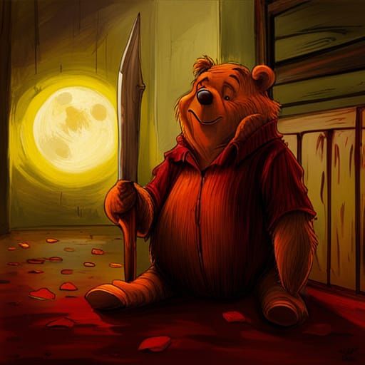 Serial.killer Winnie the Pooh - AI Generated Artwork - NightCafe Creator