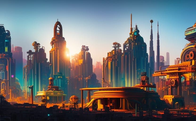 Ruins of a Robot Civilization III - AI Generated Artwork - NightCafe ...