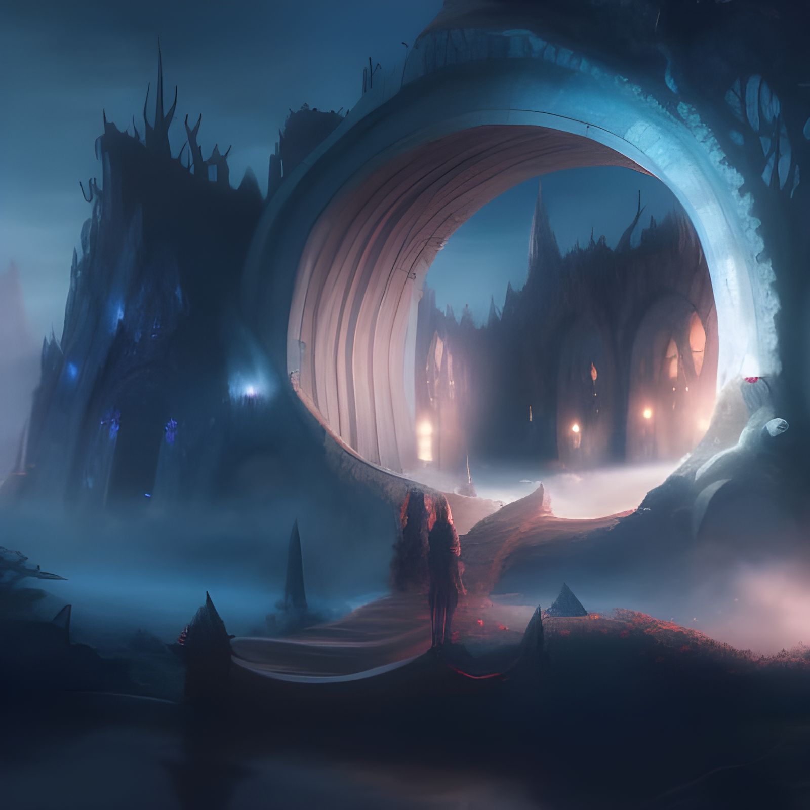Elven Gate - AI Generated Artwork - NightCafe Creator