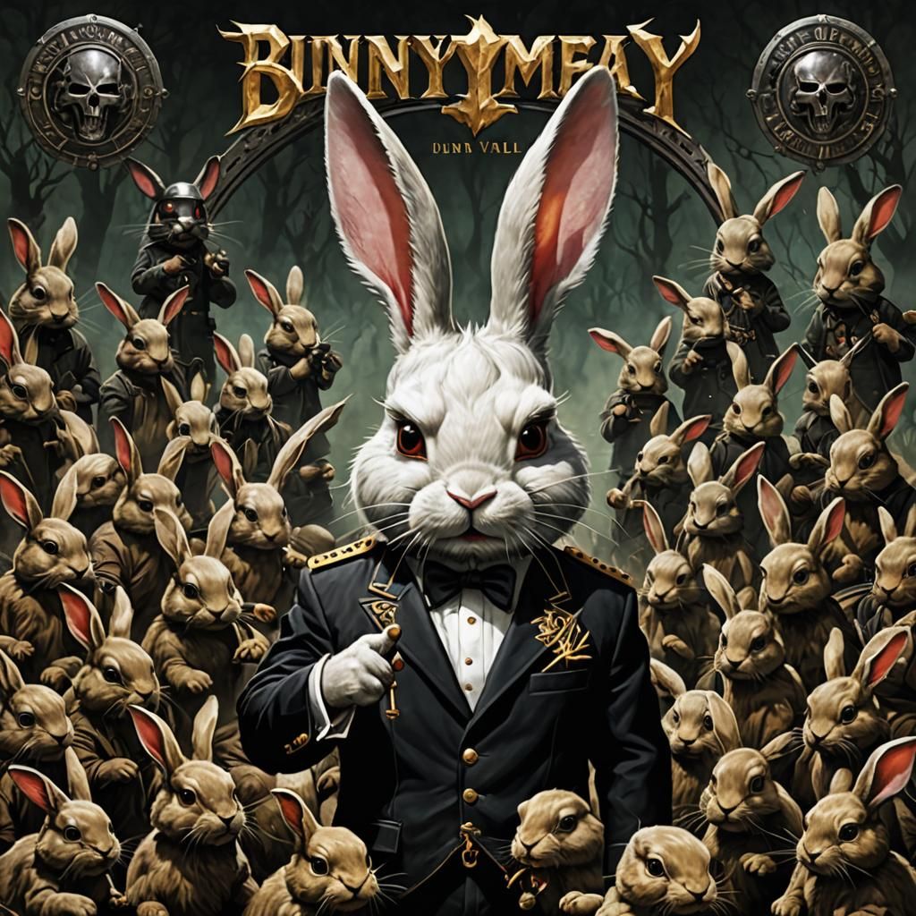 Bunny Metal Album cover - AI Generated Artwork - NightCafe Creator
