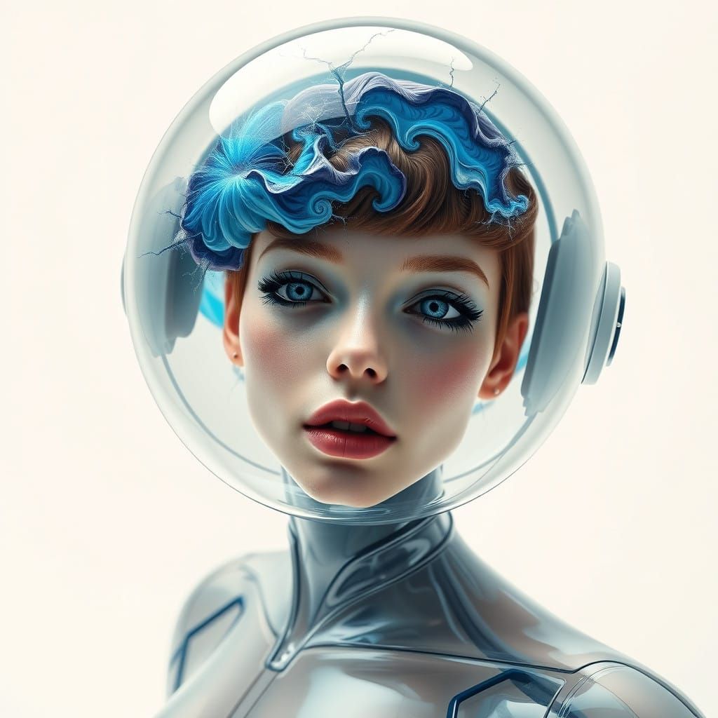 Not quite what I was going for - Cyborg Goddess in Crystal G...