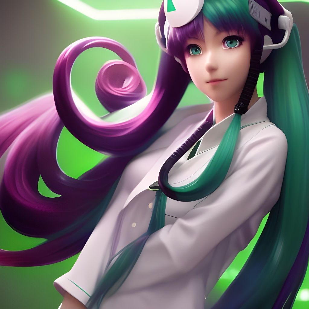 Doctor Miku - Hatsune Miku 072 - AI Generated Artwork - NightCafe Creator