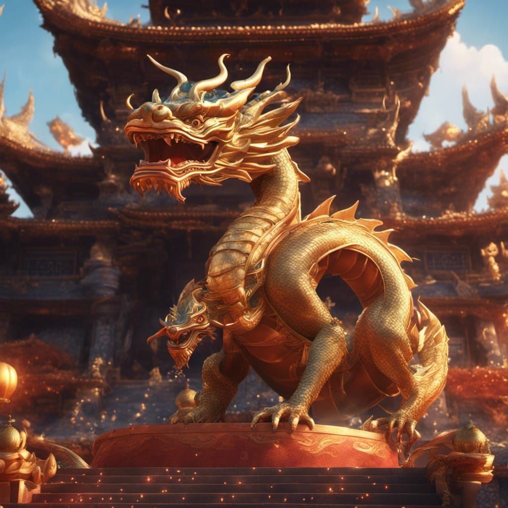 Mushu from Mulan finally got his Golden Statue Displayed at the temple ...