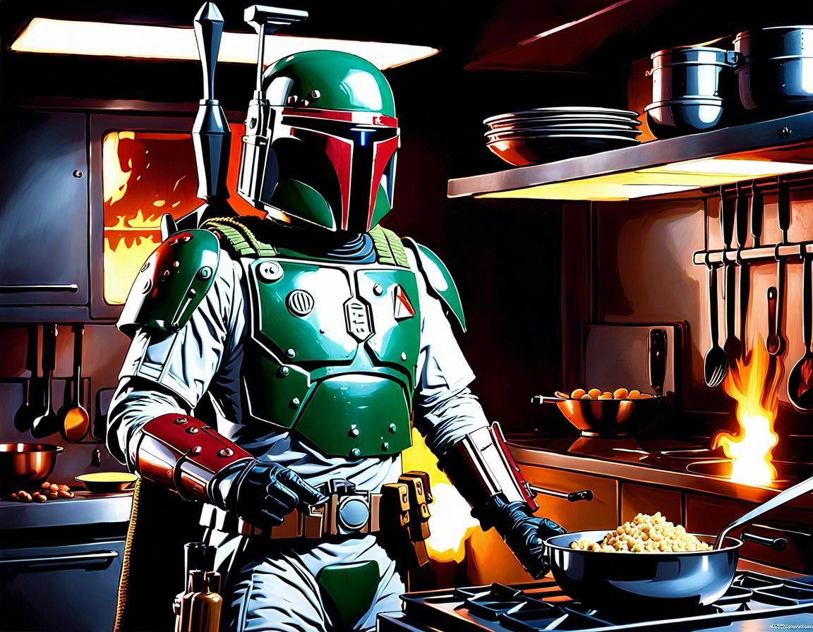 Cooking with Boba Fett rebooted: setting the kitchen on fire ...