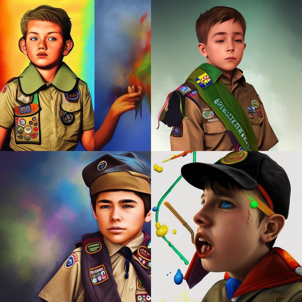 a realistic boy scout - AI Generated Artwork - NightCafe Creator