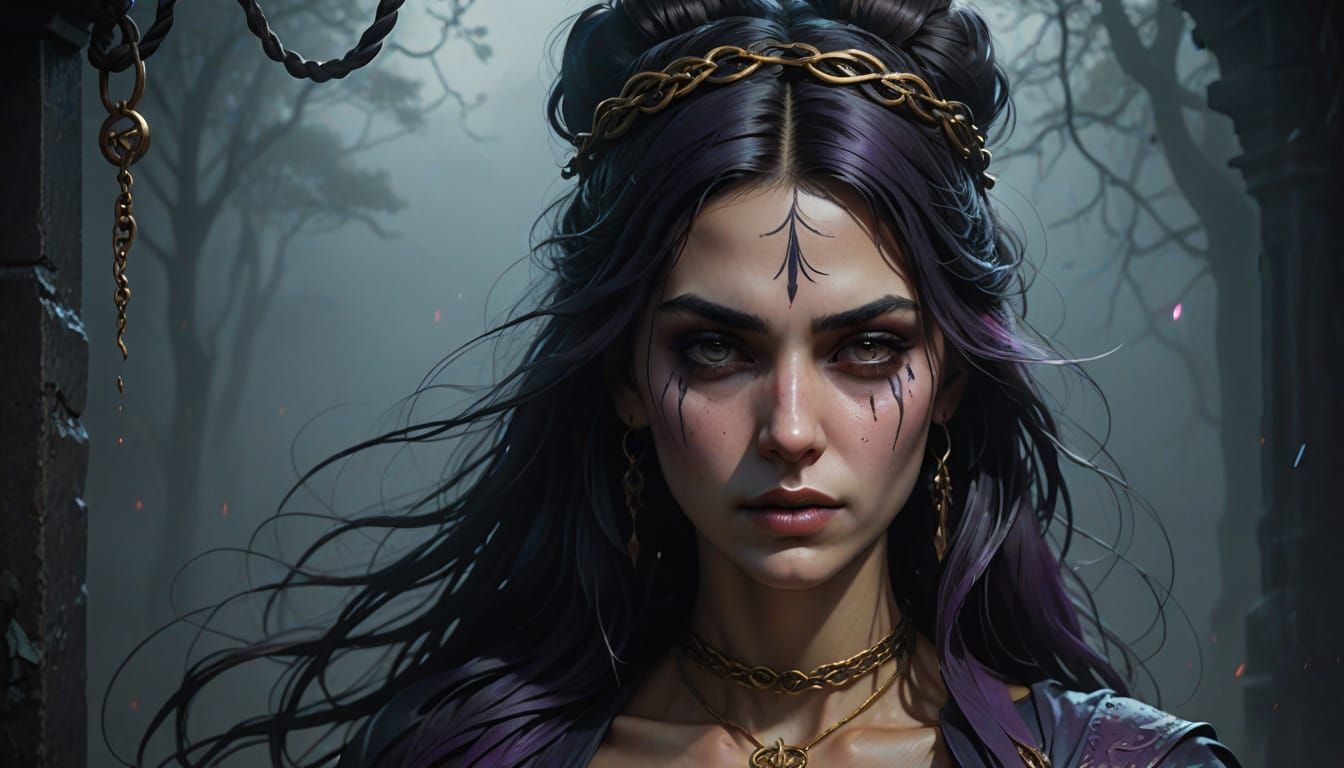 Ethereal Gothic Siren - AI Art