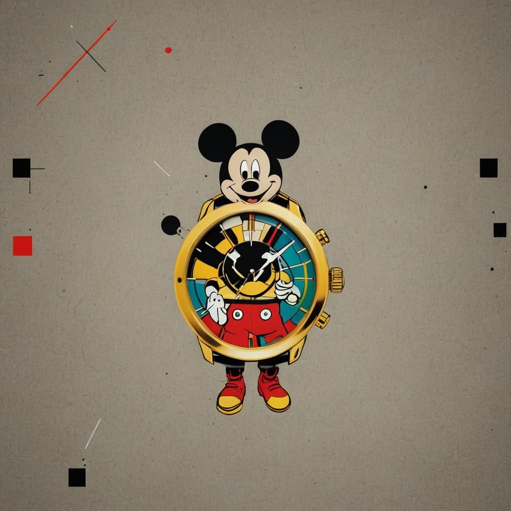 Jetpack Mickey Mouse Watch - AI Generated Artwork - NightCafe Creator