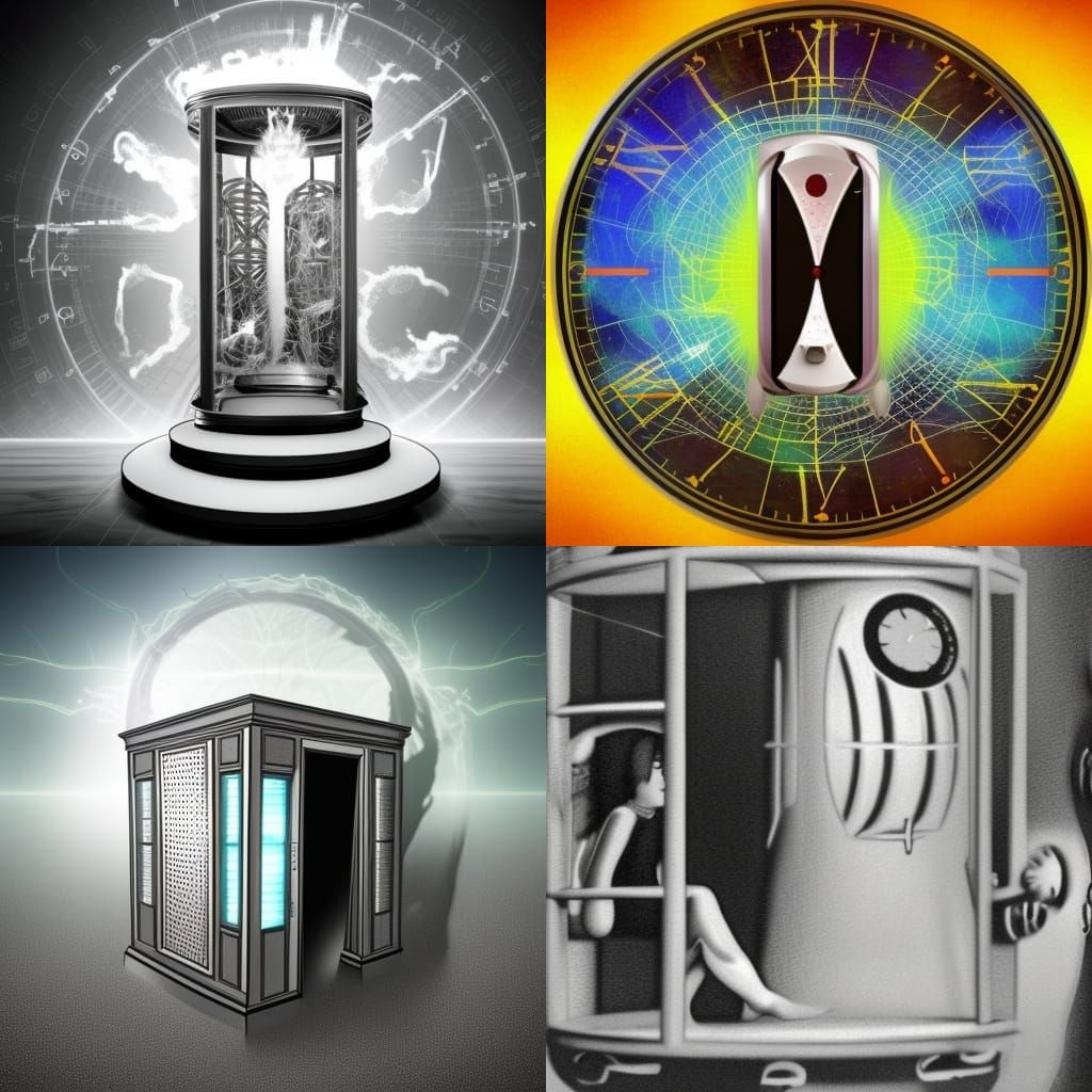 Time machine made out of mental energy - AI Generated Artwork ...