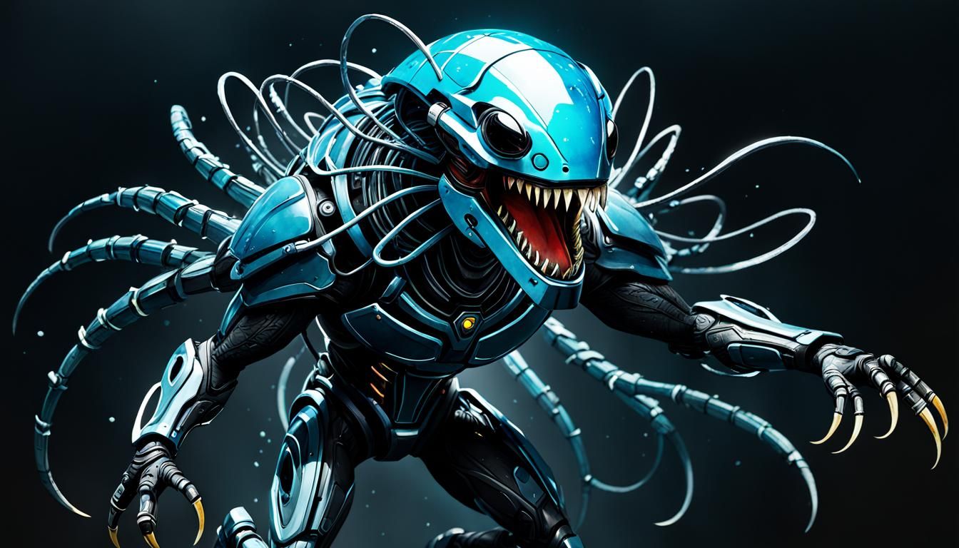 joyful eternal futuristic bio-creature, Christopher Wood, Inspired by ...