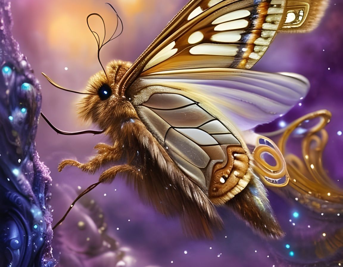 Enchanted Moths col - AI Generated Artwork - NightCafe Creator