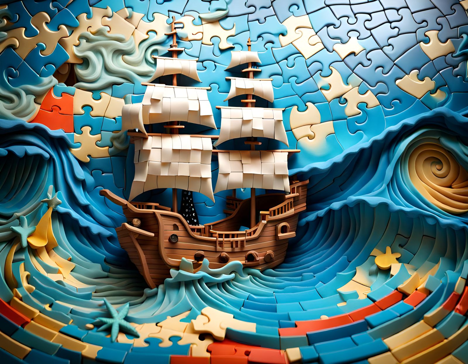 Puzzle Pirates (1) - AI Generated Artwork - NightCafe Creator