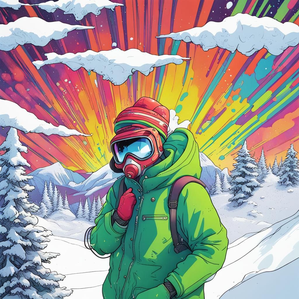 acid snow - AI Generated Artwork - NightCafe Creator