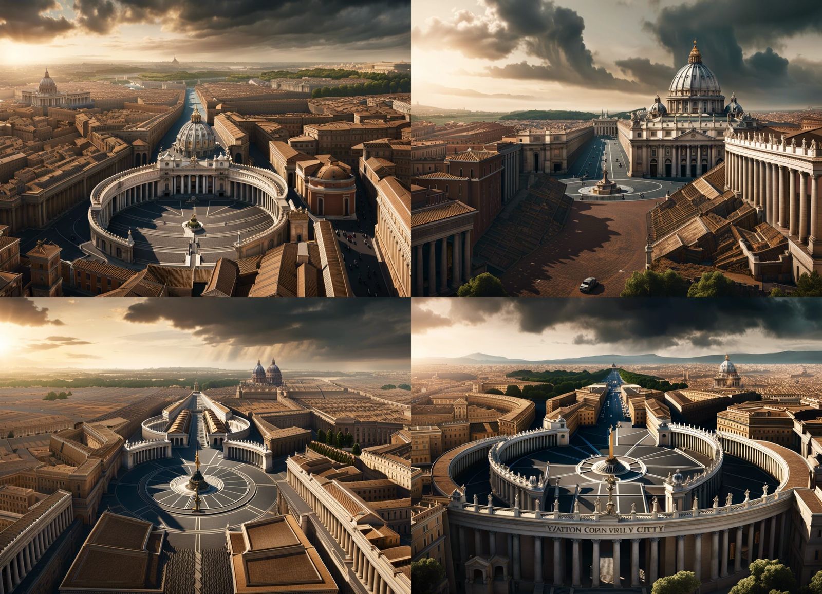 Vatican City, post-apocalyptic 8K resolution; post-apocalyptic, Vatican ...