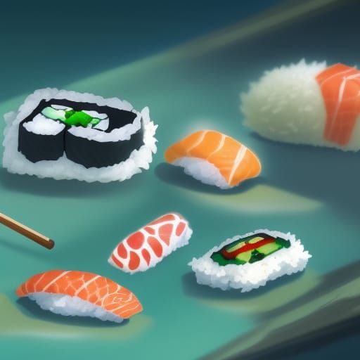 Anime Sushi - AI Generated Artwork - NightCafe Creator