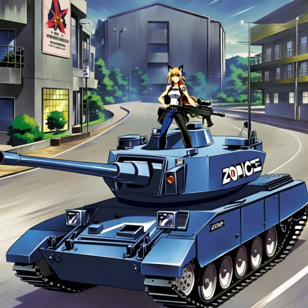 Anna Puma or Uni Puma Dominion tank police - AI Generated Artwork ...