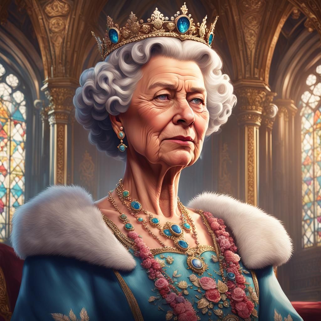 Queen Elizabeth - AI Generated Artwork - NightCafe Creator