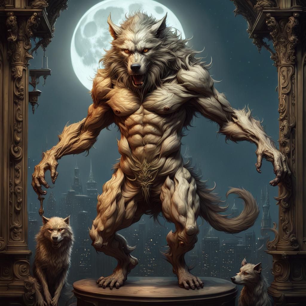 Werewolf - AI Generated Artwork - NightCafe Creator