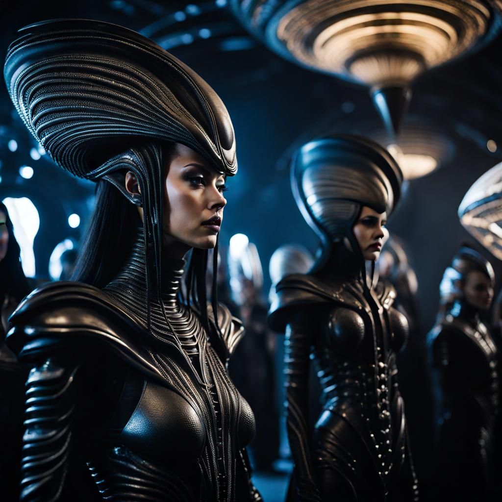 Alien fashion show - AI Generated Artwork - NightCafe Creator