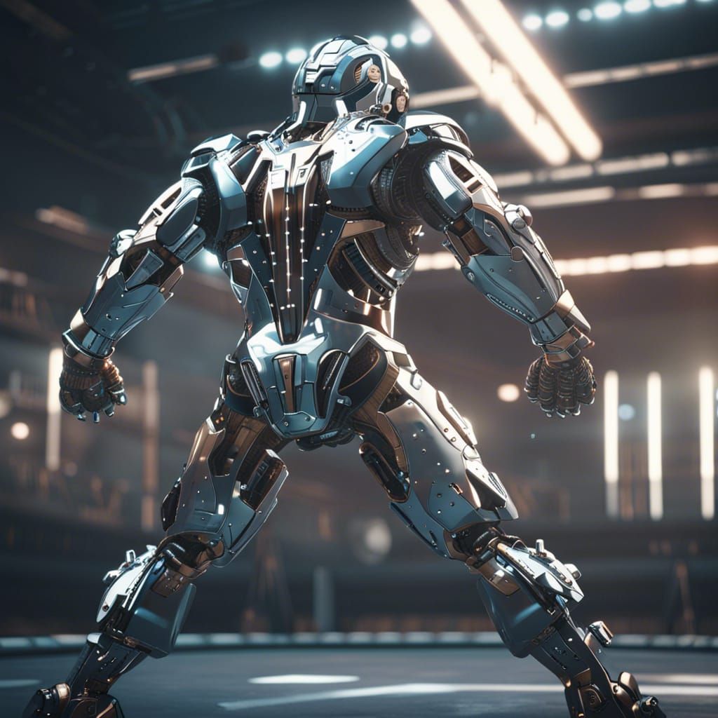 Mecha boxing 🥊💪 - AI Generated Artwork - NightCafe Creator