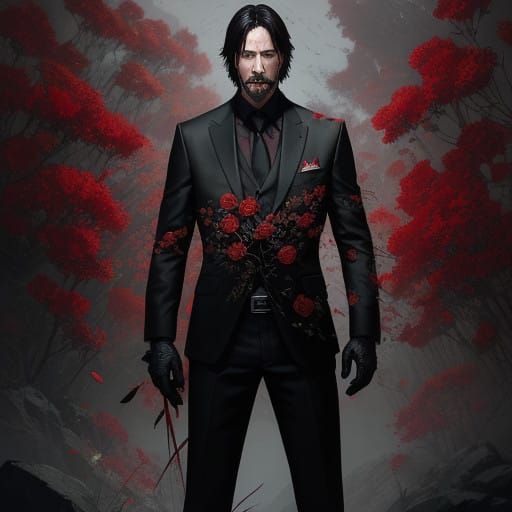 Keanu Reeves full of red roses - Keanu Reeves in a Lavish R...
