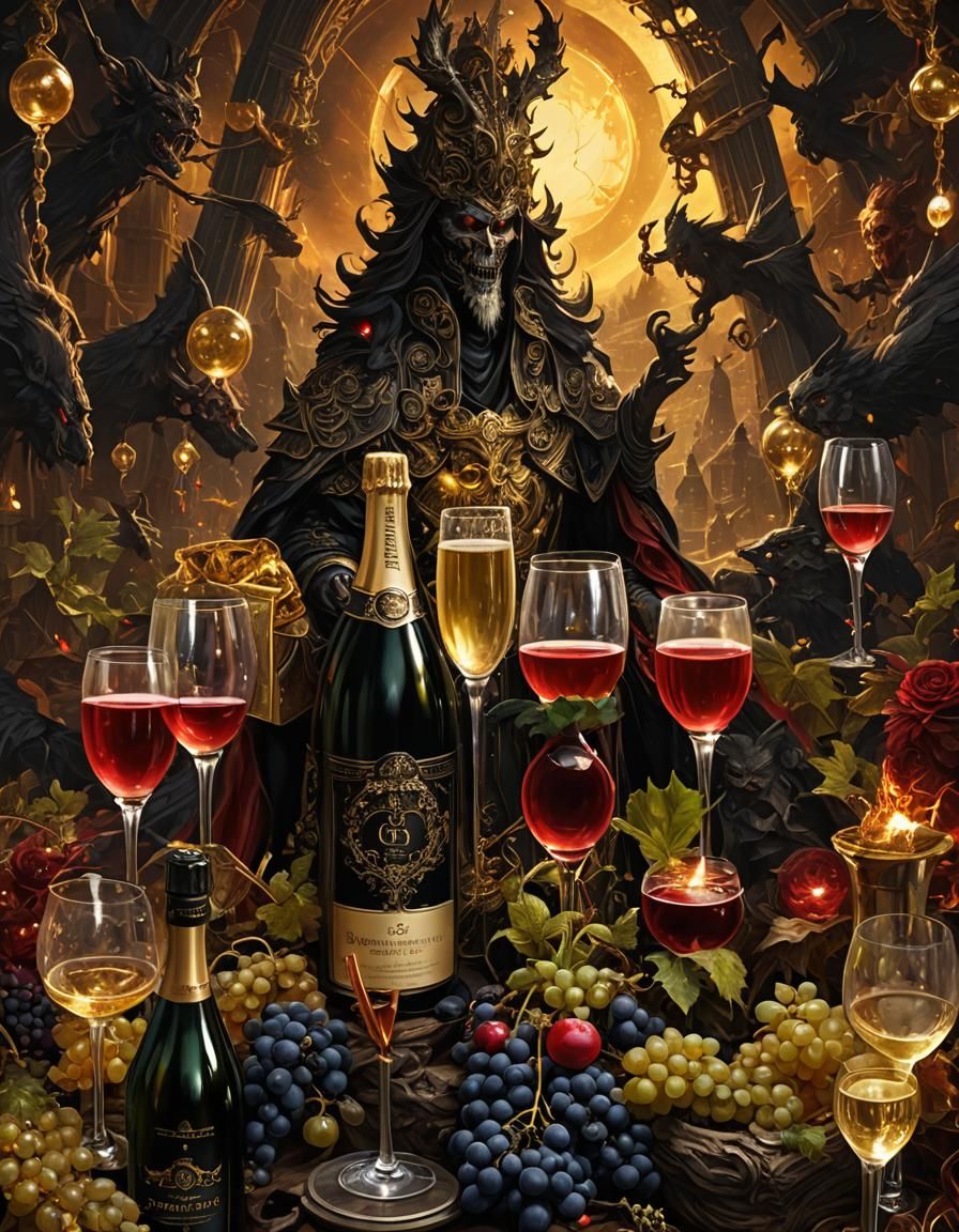 Wine Demon - AI Generated Artwork - NightCafe Creator