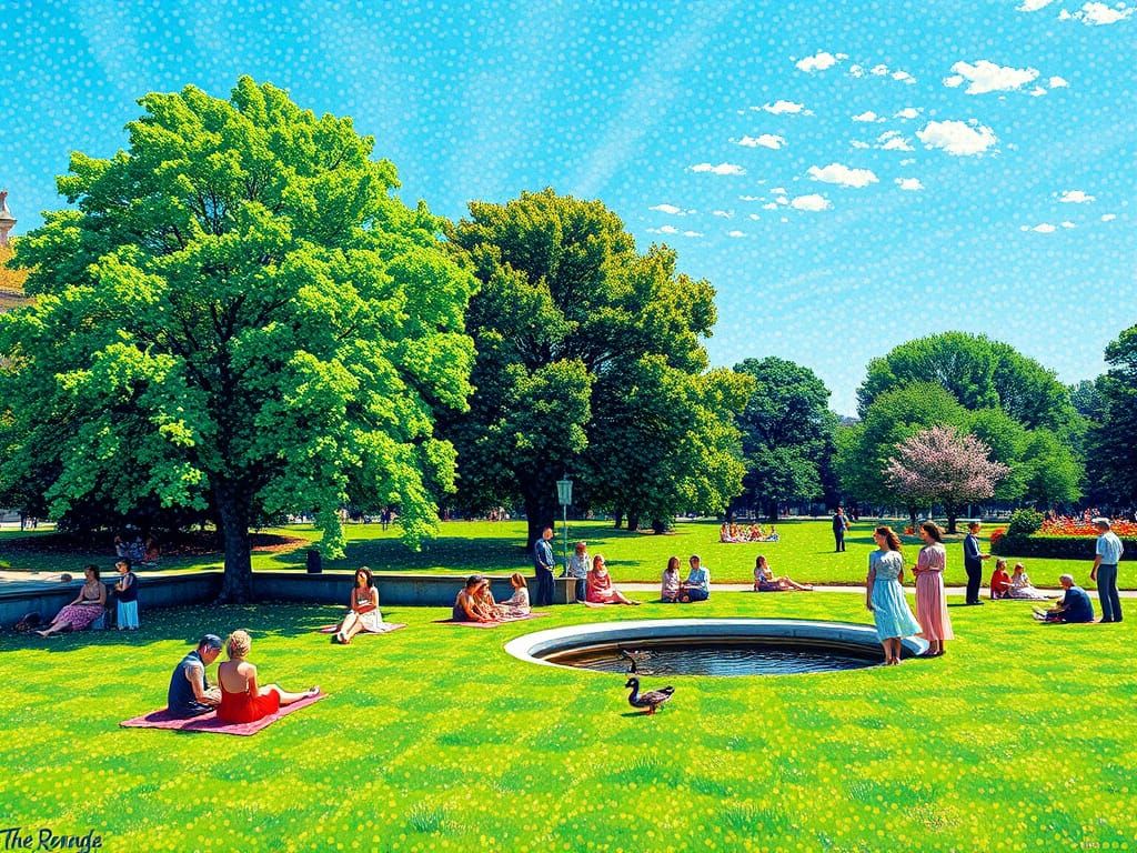 Artwork in the style of Georges Seurat