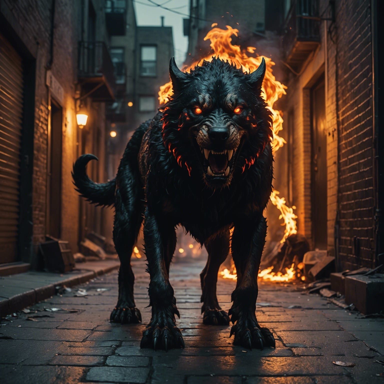 The Hellhound of St. Paul - AI Generated Artwork - NightCafe Creator