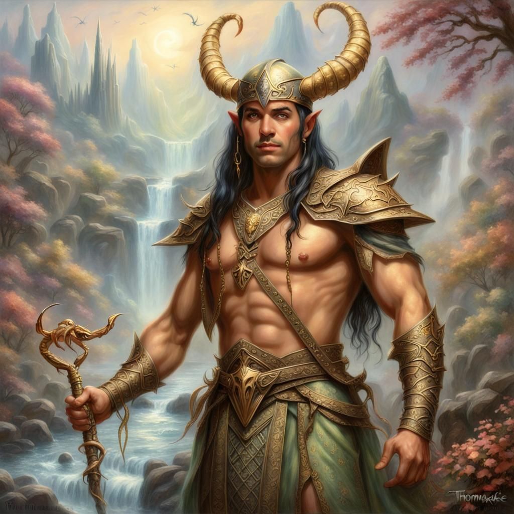 Mathayus as an ElvenKing - AI Generated Artwork - NightCafe Creator