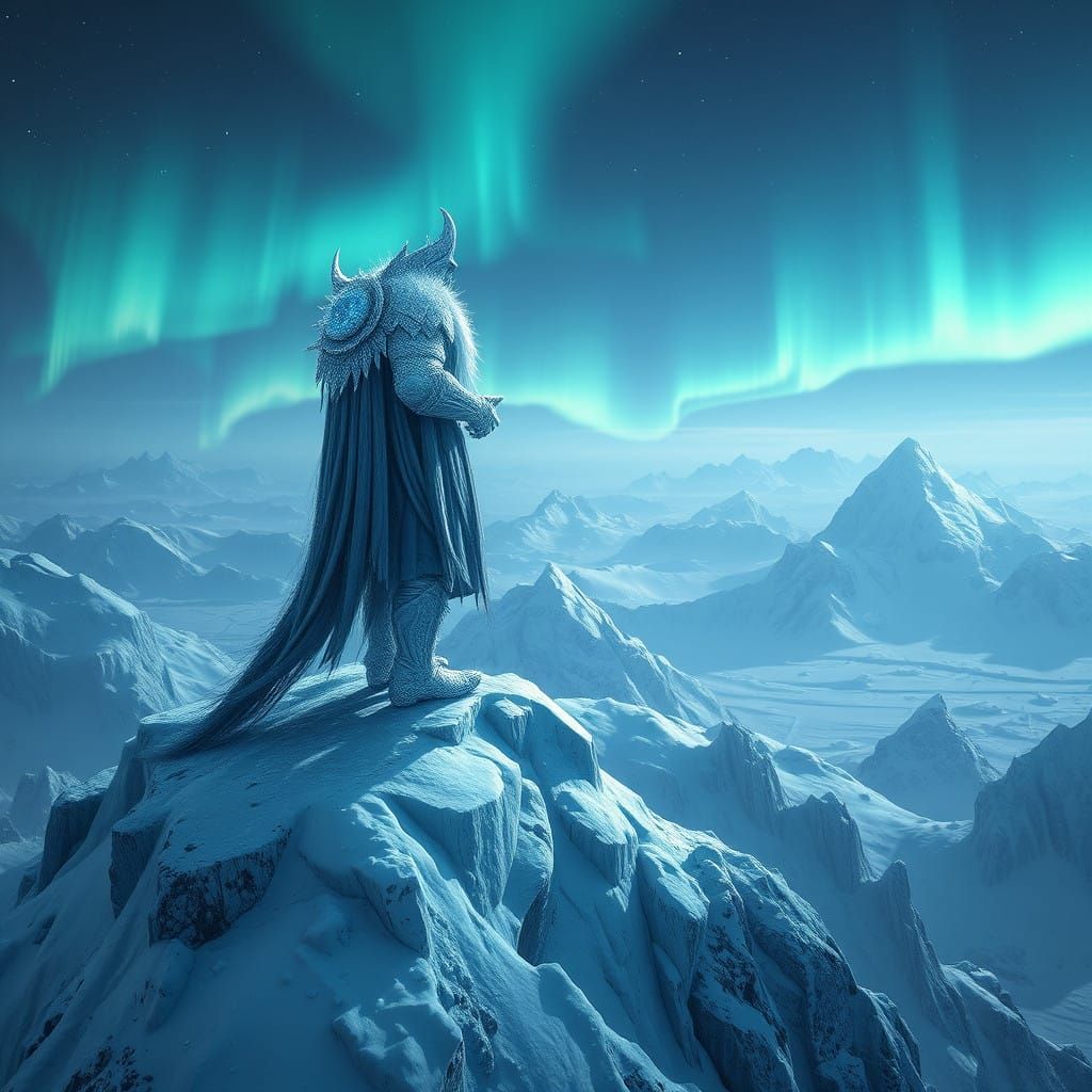 ice lord - Epic Ice Lord Reigns Over Frosty Kingdom in Unre...