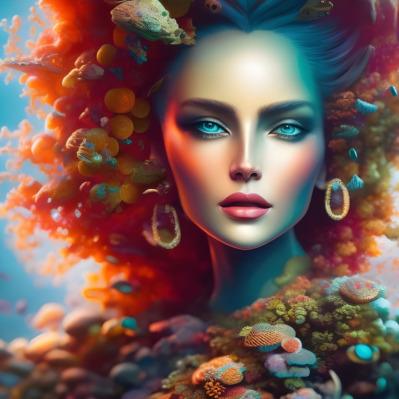 "Marina, the Seaborn Radiance - AI Generated Artwork - NightCafe Creator