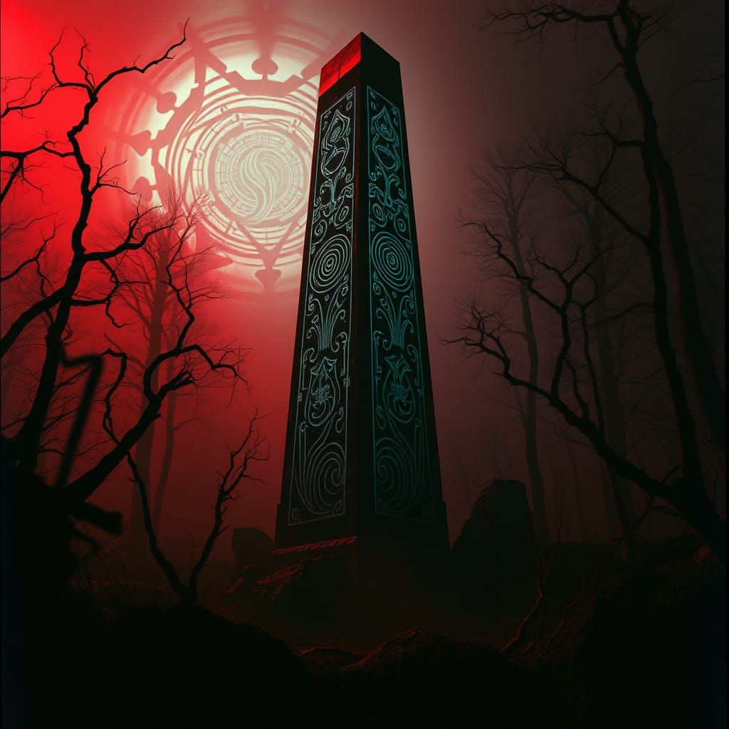 A surreal, nightmarish alien obelisk 11