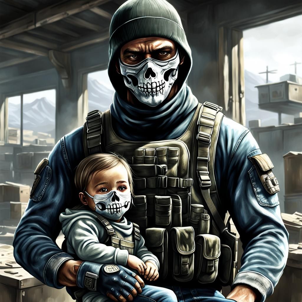 Simon Ghost Riley (Dad) - AI Generated Artwork - NightCafe Creator